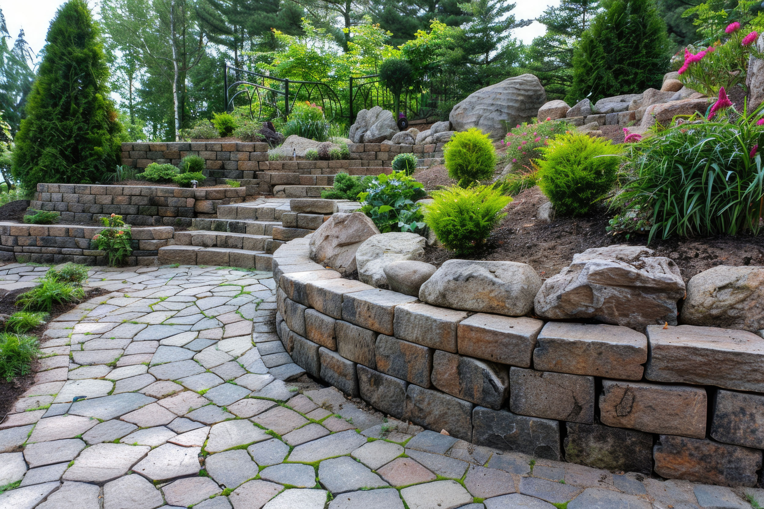Enhance Your Landscape with Durable and Beautiful Retaining Walls in ...